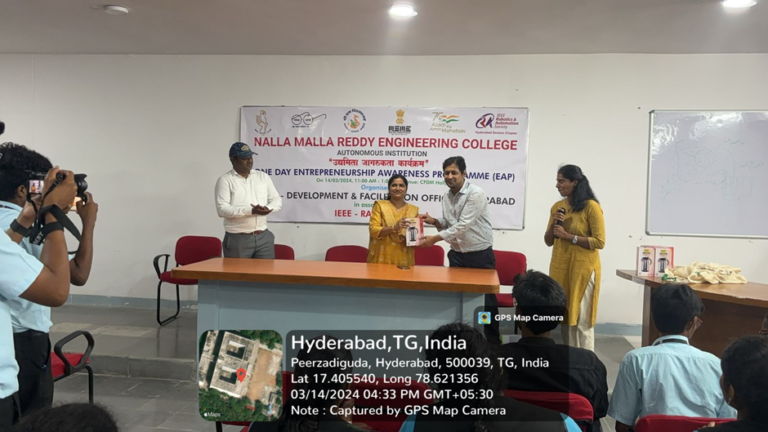 MSME Incubation Centre – NALLA MALLA REDDY ENGINEERING COLLEGE
